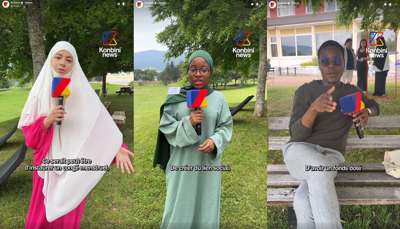 À l'occasion de l'institut de l'engagement, le média Konbini a demandé ...