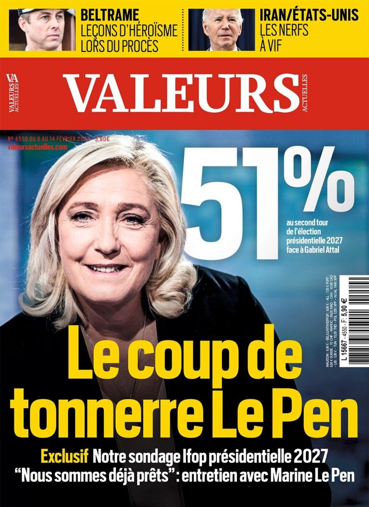 Sondage IFOP : Marine Le Pen pour la première fois donnée gagnante au deuxième tour de l ...