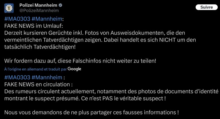 Mannheim (Allemagne) : un automobiliste fonce dans la foule, 2 morts et ...