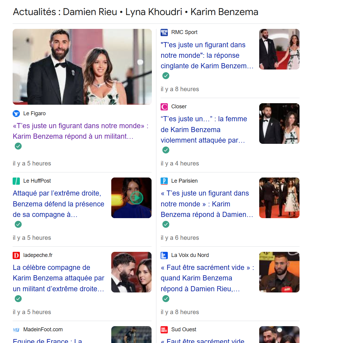 Clash Rieu-Benzema : l'ensemble de la presse se range du côté de ...